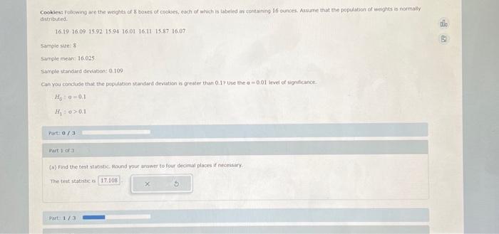 Solved distributed. sample sute: 8 Sxaple mein: 16.025 | Chegg.com