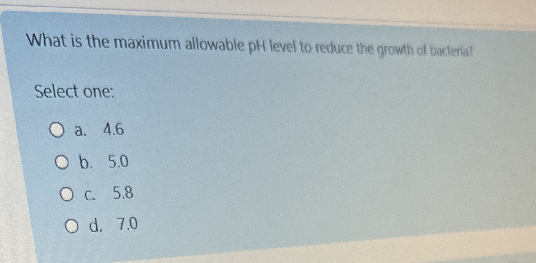 Solved What is the maximum allowable pH level to reduce the | Chegg.com