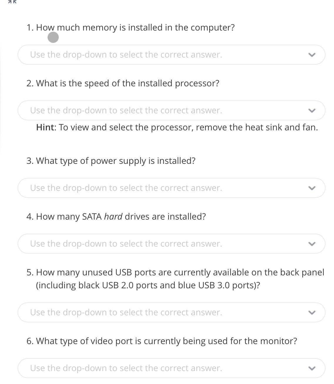 Solved How much memory is installed in the computer?Use the | Chegg.com