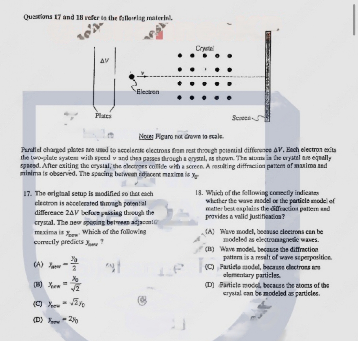 Solved Questions 17 ﻿and 18 ﻿refer to the following | Chegg.com
