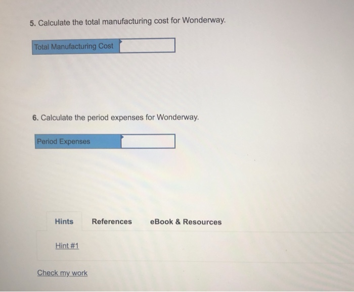 Solved E1-8 Classifying and Calculating Costs [LO 1-4] The | Chegg.com