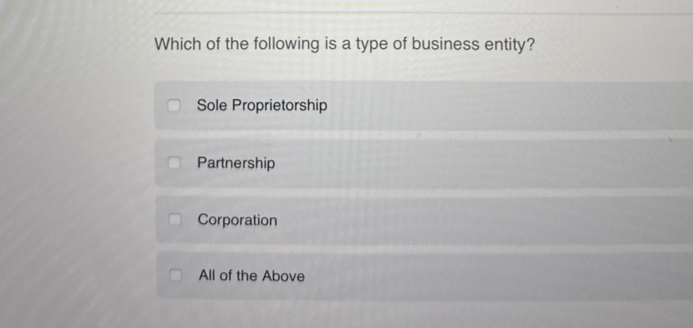 Solved Which of the following is a type of business | Chegg.com