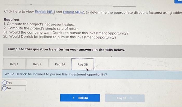 Solved Exercise 14-9 (Algo) Net Present Value Analysis and | Chegg.com