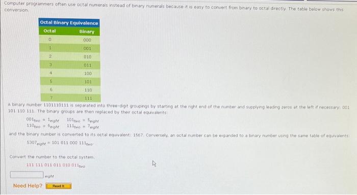Solved Write the number given below as a binary numeral. 53 | Chegg.com