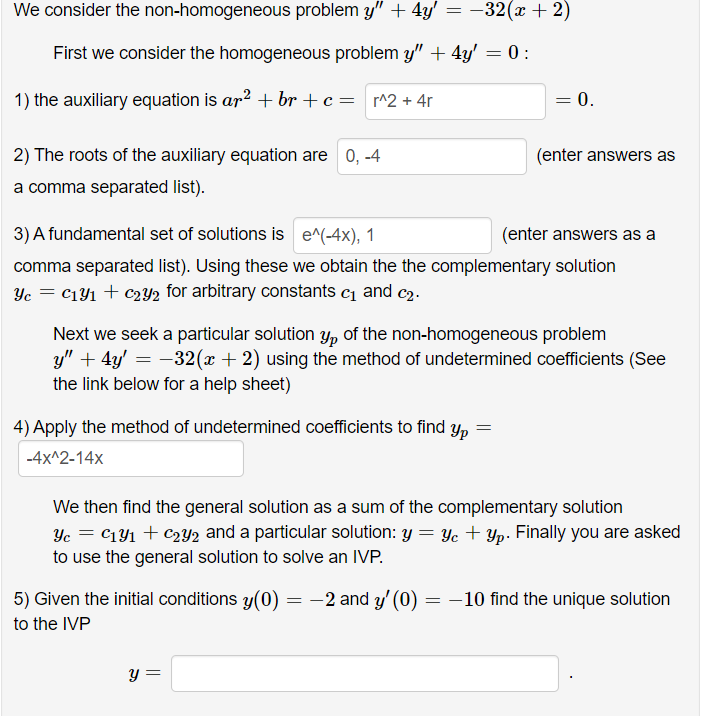 Solved We consider the non-homogeneous problem | Chegg.com