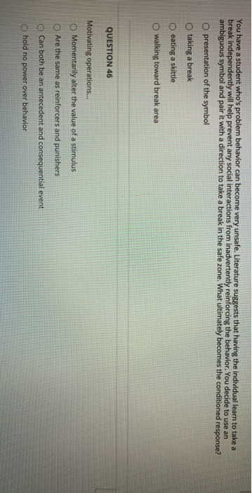 Solved The measurable dimensions of ABA include... O A. | Chegg.com