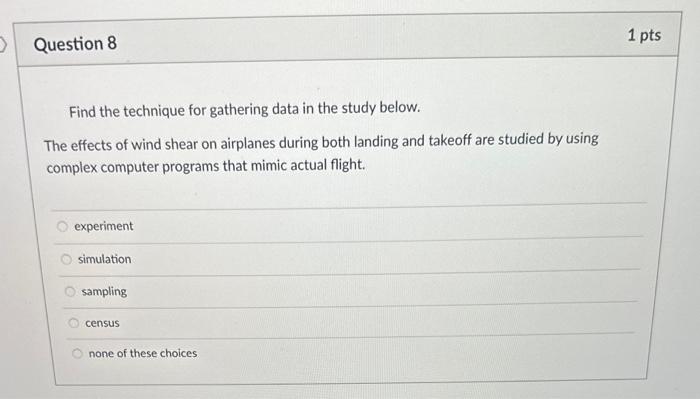 Solved Find the technique for gathering data in the study | Chegg.com