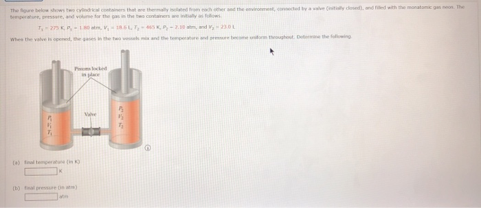 Solved The figure below shows two cylindrical containers | Chegg.com