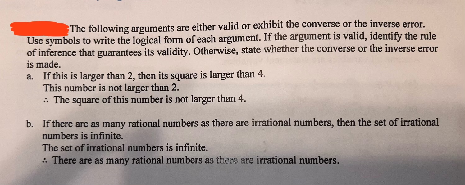 Solved I Need Help With The Following Discrete Math Problem