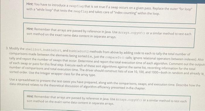 Solved 1. The Shell sort (invented by Dr. Donald Shell) is a | Chegg.com