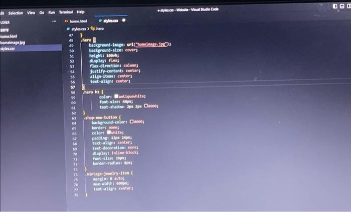 Solved how do i fix my current code to add a Shop NOW button | Chegg.com