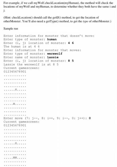 Solved Step 1: create a Monster class Step 2: create a | Chegg.com