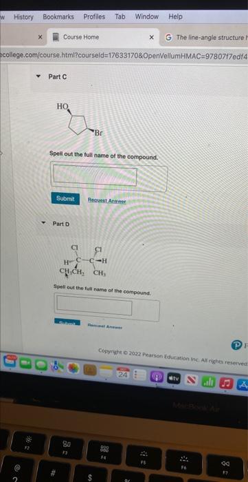 Solved name each of the following: spell out full name of | Chegg.com