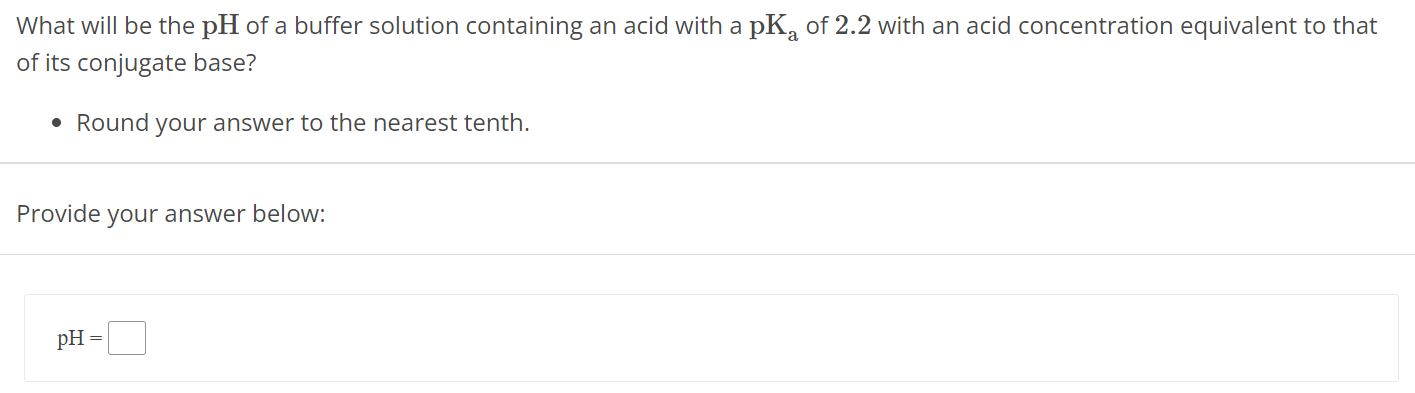 Solved What will be the pH ﻿of a buffer solution containing | Chegg.com