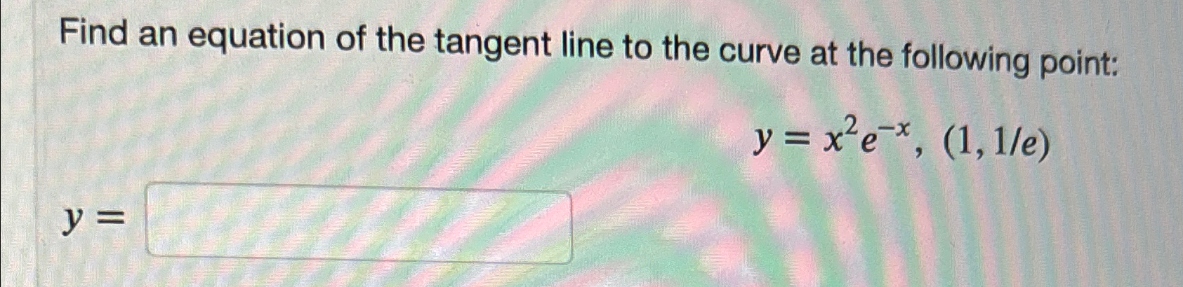 Solved Find an equation of the tangent line to the curve at | Chegg.com