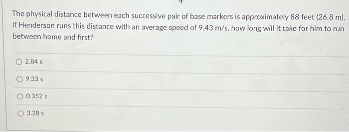 Solved The physical distance between each successive pair of | Chegg.com