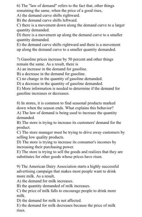 Solved 1) Scarcity requires that we A) produce efficiently. | Chegg.com