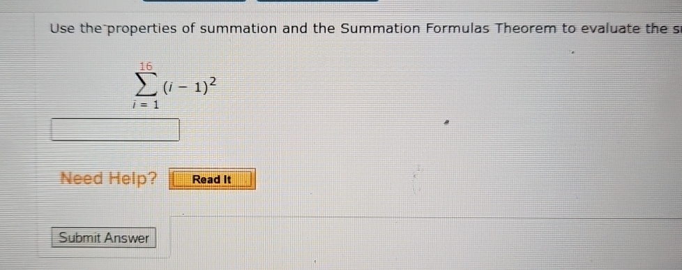 Solved Use The Properties Of Summation And The Summation