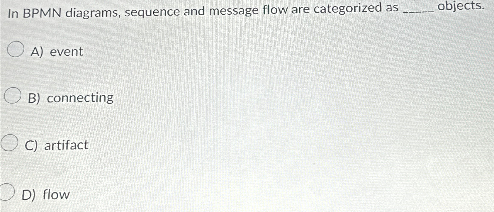Solved In BPMN diagrams, sequence and message flow are | Chegg.com