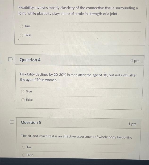 Solved Flexibility involves mostly elasticity of the | Chegg.com