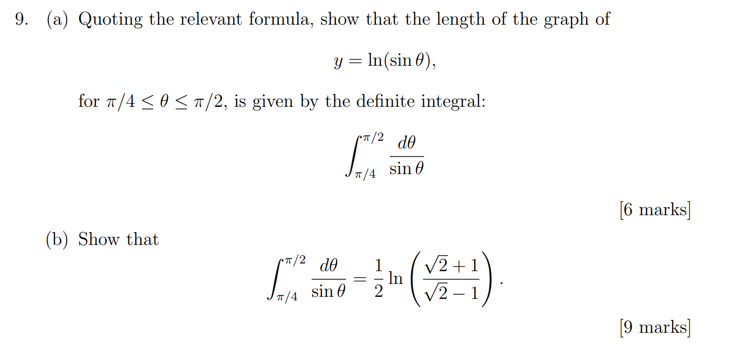 Solved (a) ﻿Quoting the relevant formula, show that the | Chegg.com