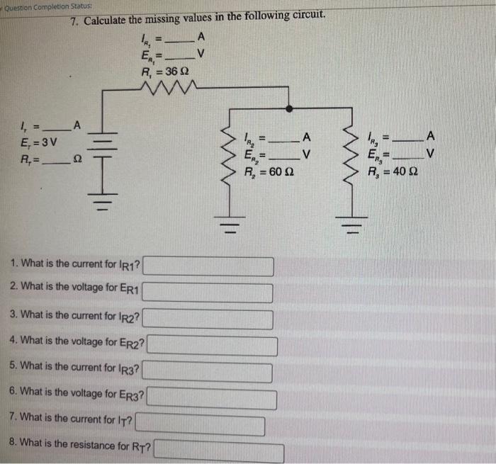 Solved 7. Calculate the missing values in the following | Chegg.com