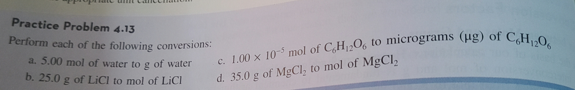 Solved Practice Problem 4.13Perform each of the following | Chegg.com
