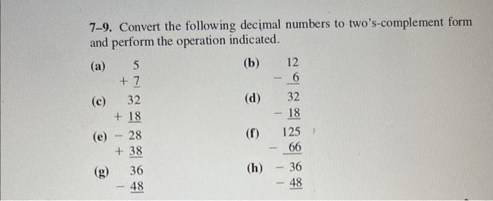 Solved 7-12. Subtract the following hexadecimal numbers. (a) | Chegg.com