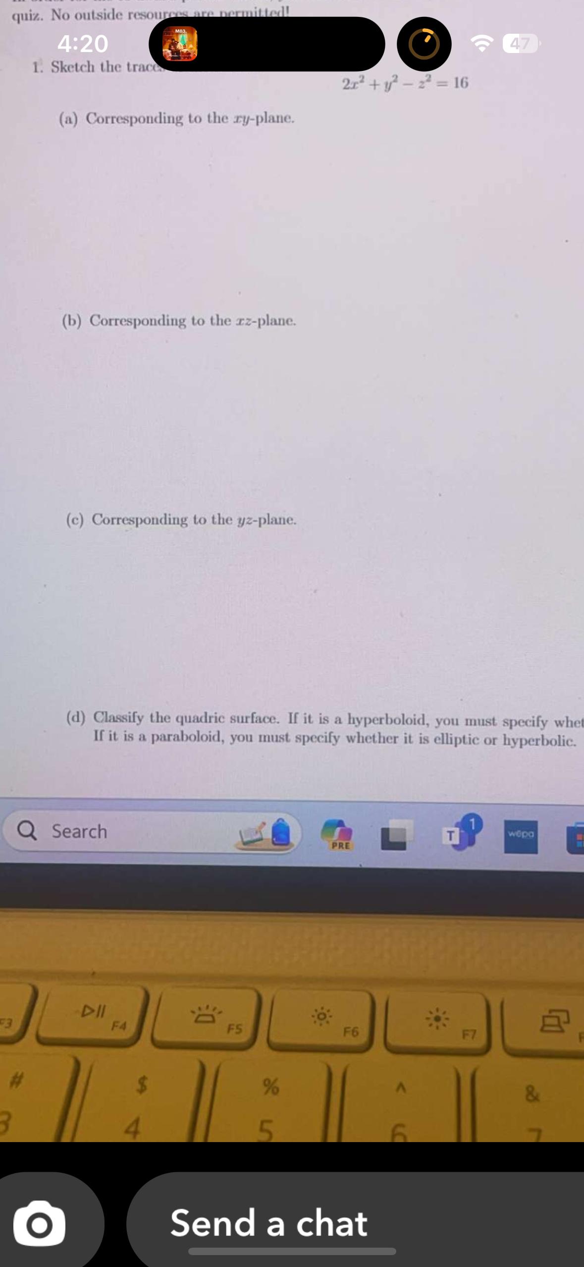 Solved \\n4:20\\nSketch the | Chegg.com