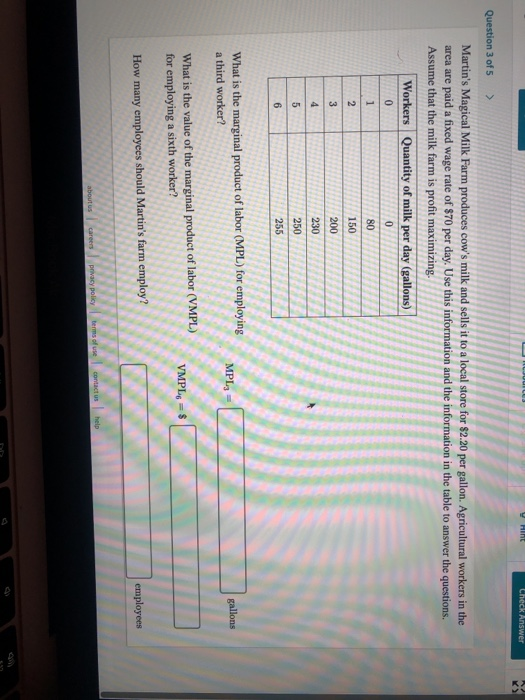 Solved Hint Question 3 of 5 > Martin's Magical Milk Farm | Chegg.com