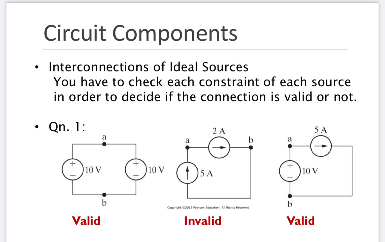 Solved Circuit ComponentsInterconnections of Ideal Sources. | Chegg.com