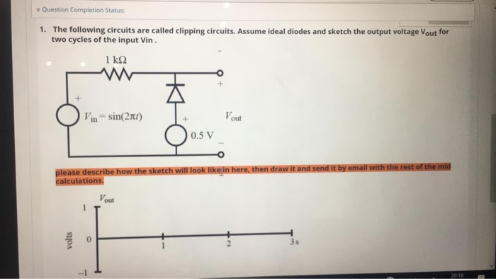 Solved Question Completion Status: 1. The following circuits | Chegg.com