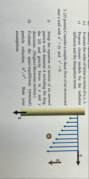 Solved iv) ﻿Evaluate the order of terms in terms of u,λ,Λ.v) | Chegg.com