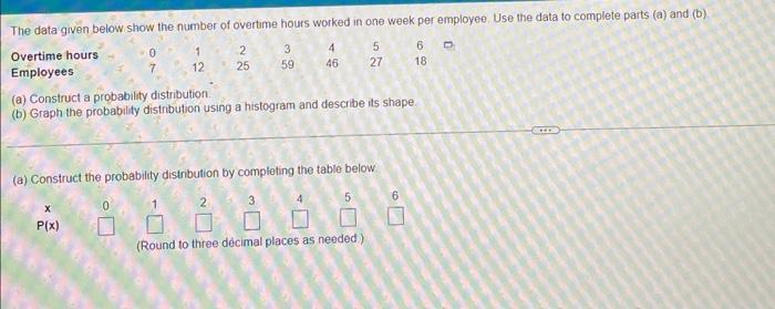 Solved (a) Construct a probability distribution. (b) Graph | Chegg.com Solved (a) Construct a probability distribution. (b) Graph | Chegg.com