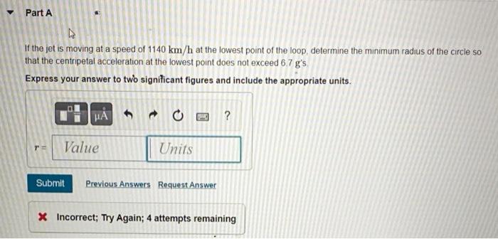 Solved A jet pilot takes his aircraft in a vertical loop, as | Chegg.com