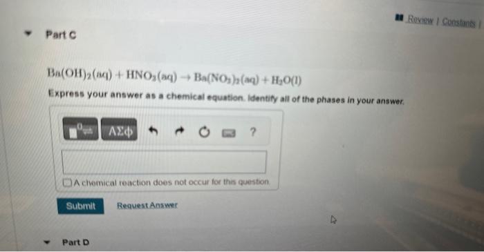 Solved Ba(OH)2(aq)+HNO2(aq)→Ba(NO3)2(aq)+H2O(l) Express your | Chegg.com