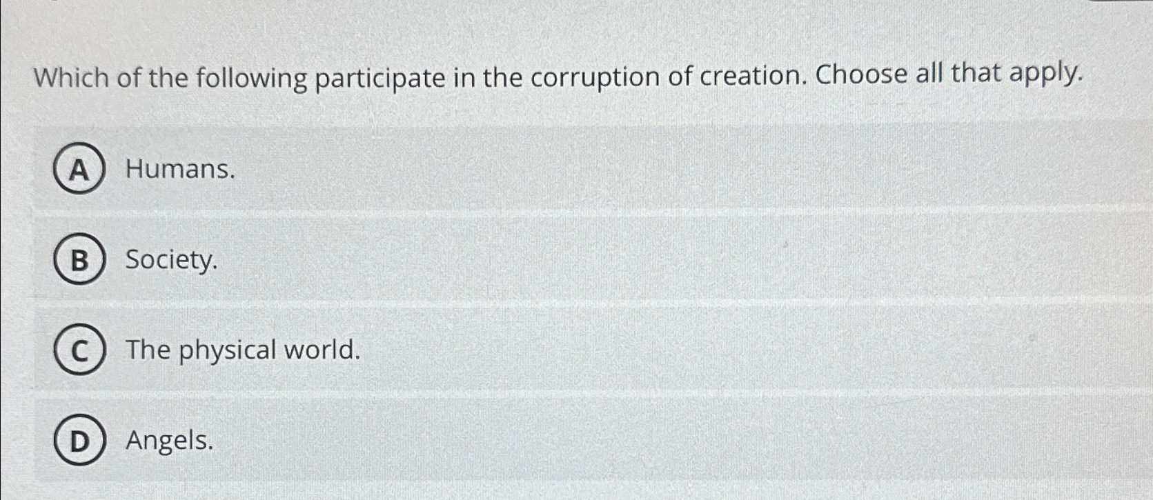 Solved Which of the following participate in the corruption | Chegg.com