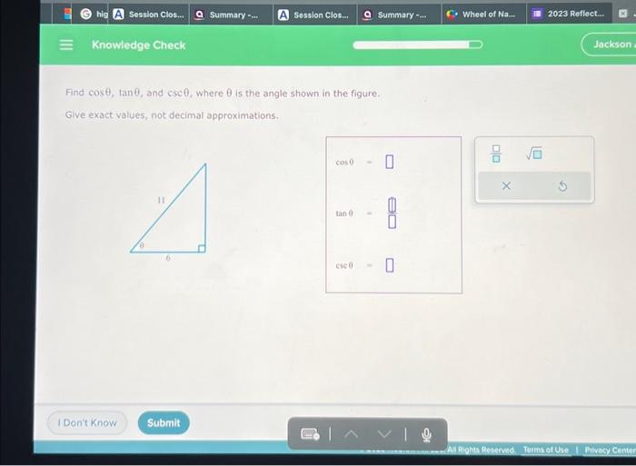 Solved hig A Session Clos... Summary -... Knowledge Check I | Chegg.com
