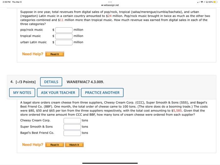 Solved Suppose in one year, total revenues from digital | Chegg.com