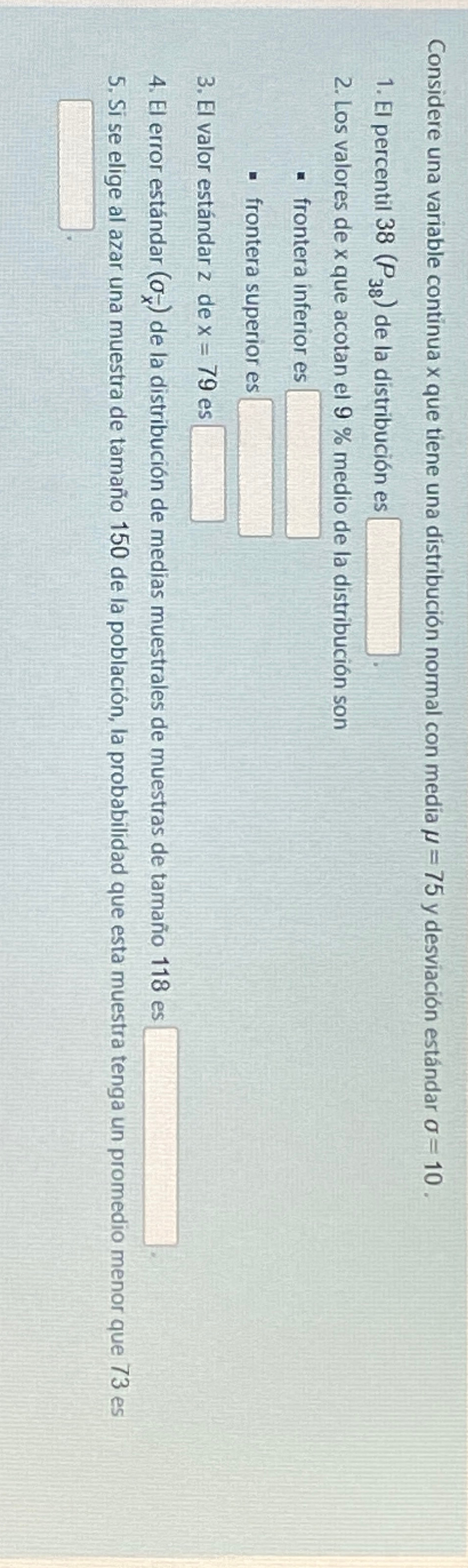 Considere una variable continua x ﻿que tiene una | Chegg.com