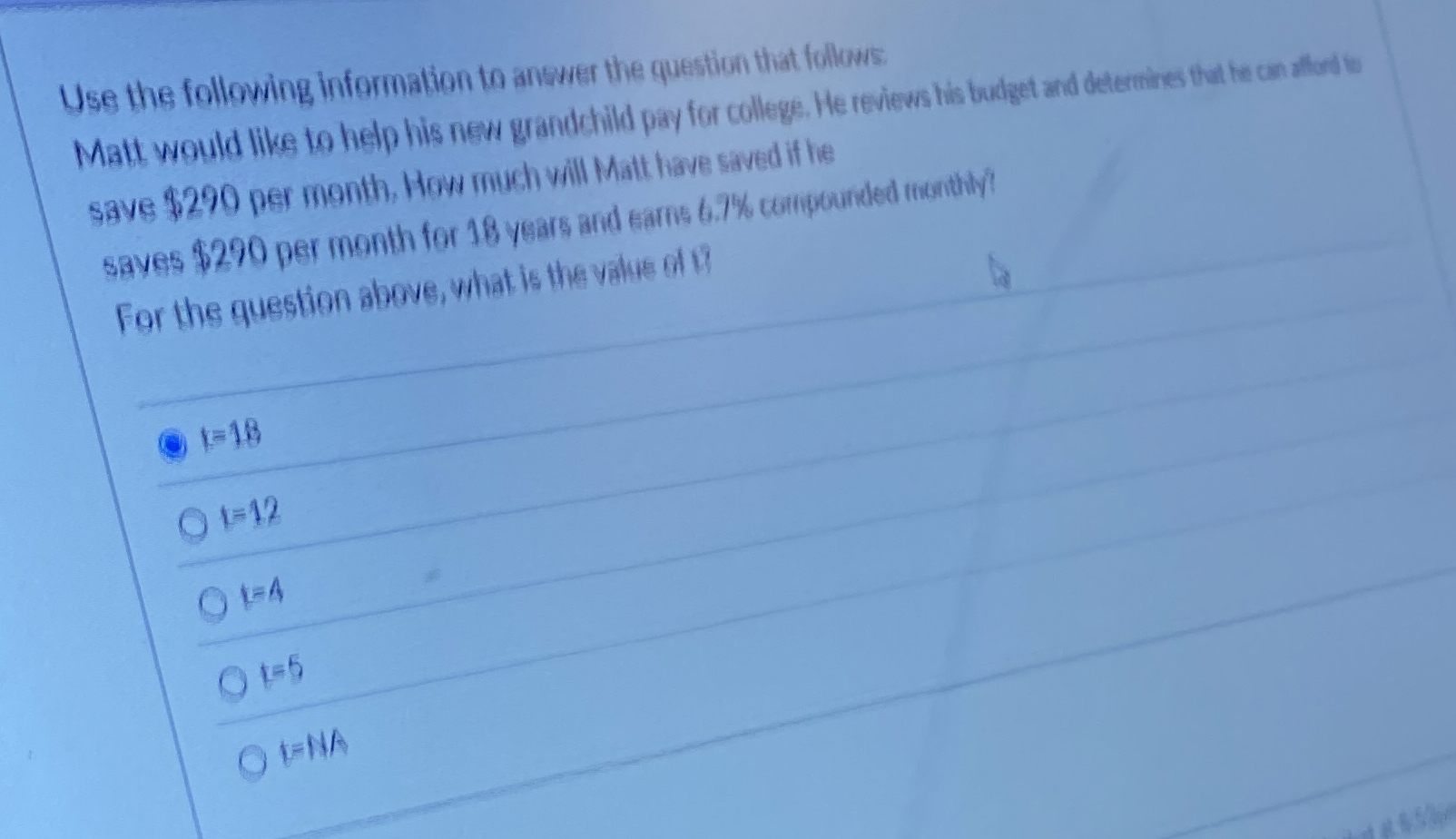 Solved Use the following information to anseres the question | Chegg.com