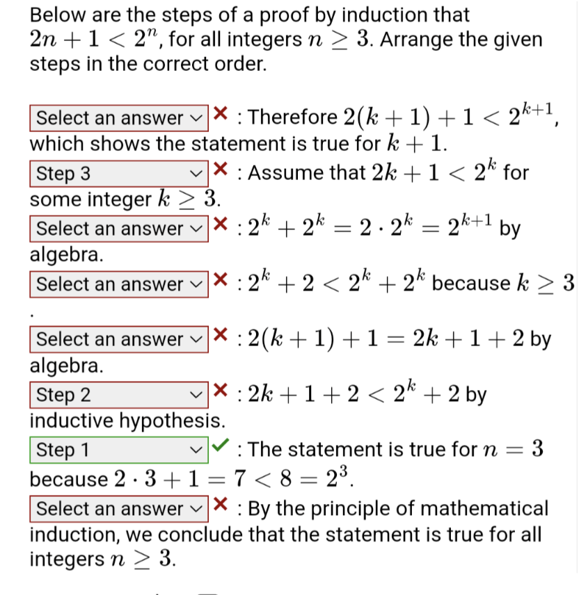 Solved Below are the steps of a proof by induction that | Chegg.com
