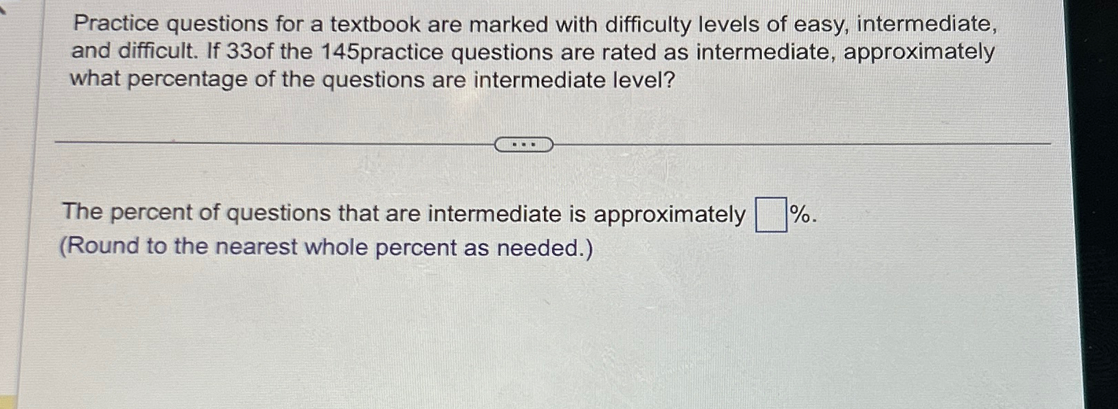 Solved Practice questions for a textbook are marked with | Chegg.com