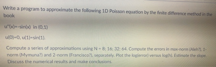 Write a program to approximate the following 10 | Chegg.com