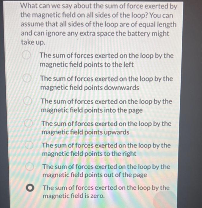 Solved Current flows through a square loop of wire due to a | Chegg.com