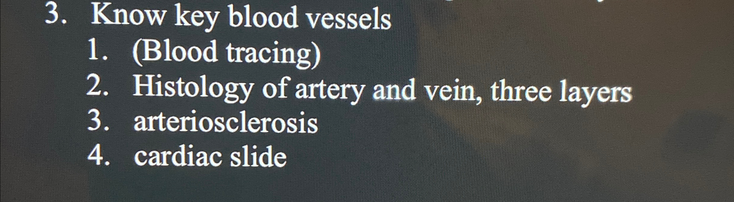 Solved Know key blood vessels(Blood tracing)Histology of | Chegg.com