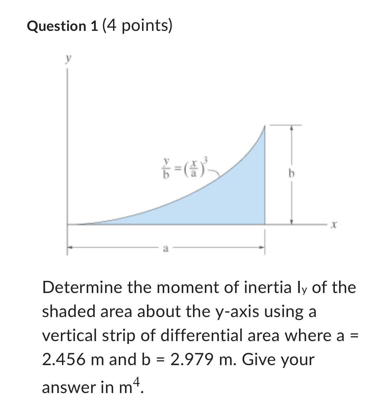 Solved Question 1 (4 ﻿points)Determine the moment of inertia | Chegg.com