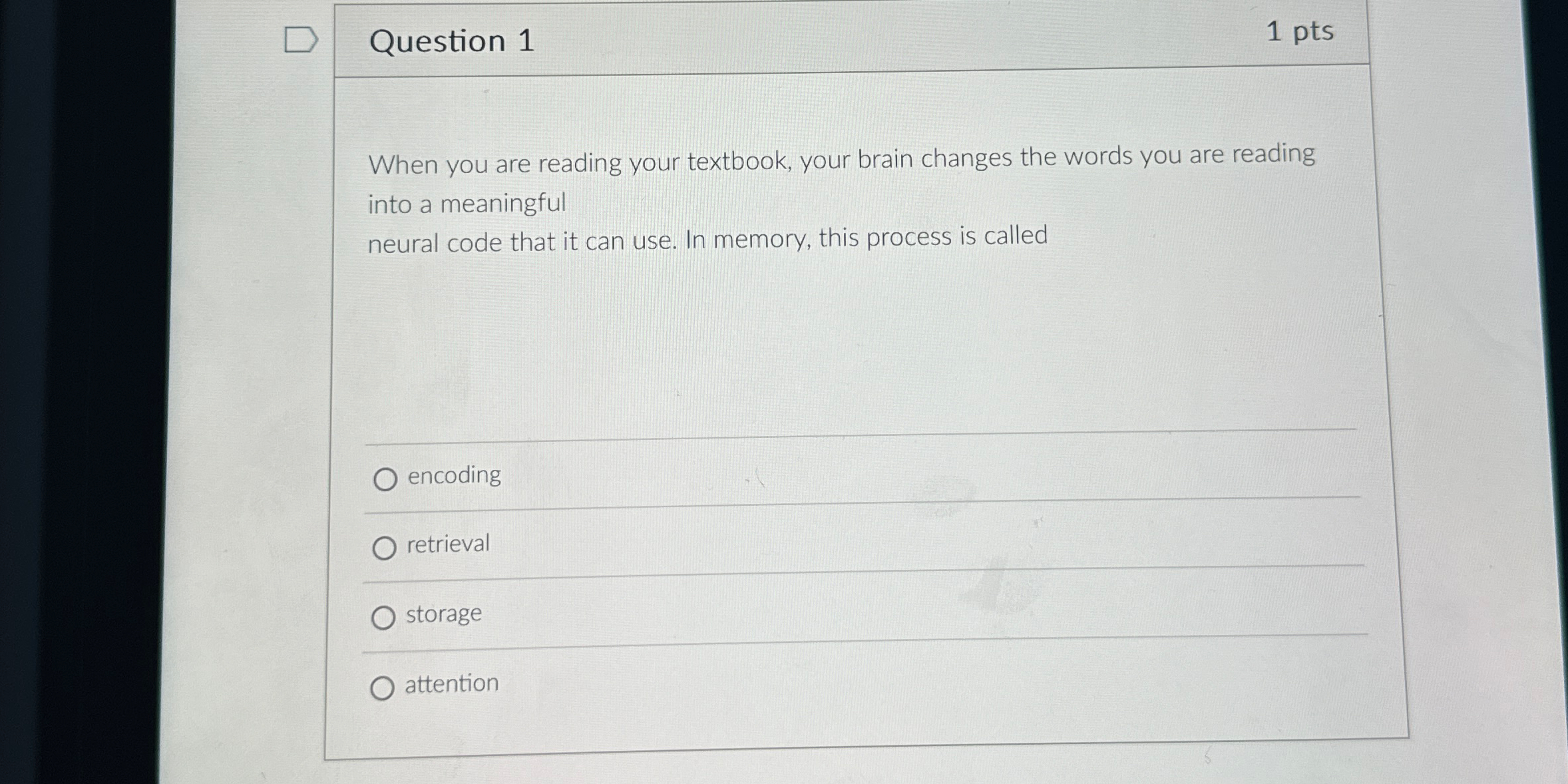 Solved Question 11 ﻿ptsWhen you are reading your textbook, | Chegg.com