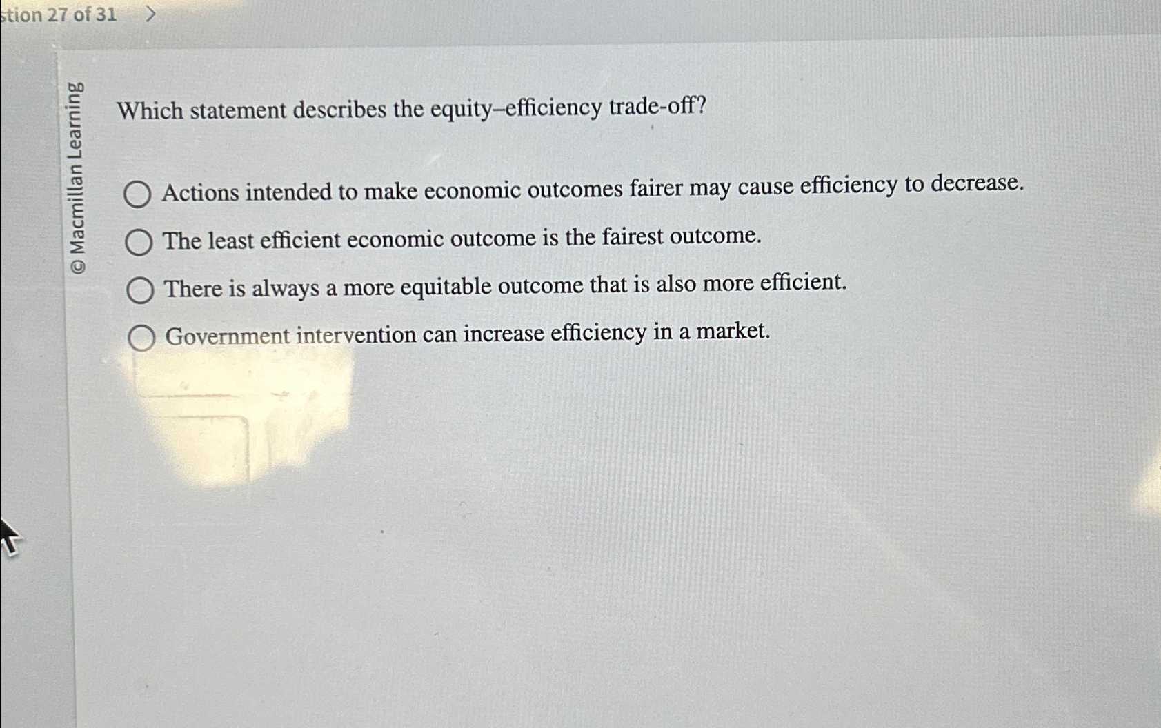 Solved stion 27 ﻿of 31Which statement describes the | Chegg.com