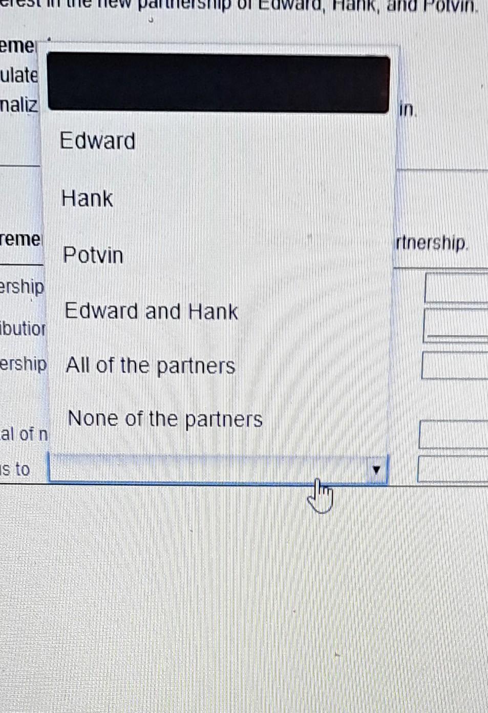 Solved Edward and Hank have partner capital balances of | Chegg.com